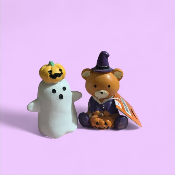 Daiso | Party Supplies | Daiso Halloween Bear And Ghost Figurines ...